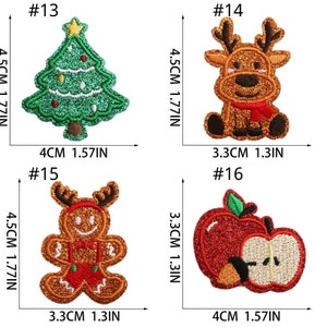Glitter Christmas Embroidery Patch,christmas Tree, Pumpkin Patch,santa ...