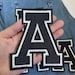 4.3inch Black Letter Embroidered Patch, DIY Name Alphabet Patches ...