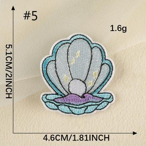 Sea Creatures Applique Patch,shell Patch, Conch Patch, Starfish Patch ...