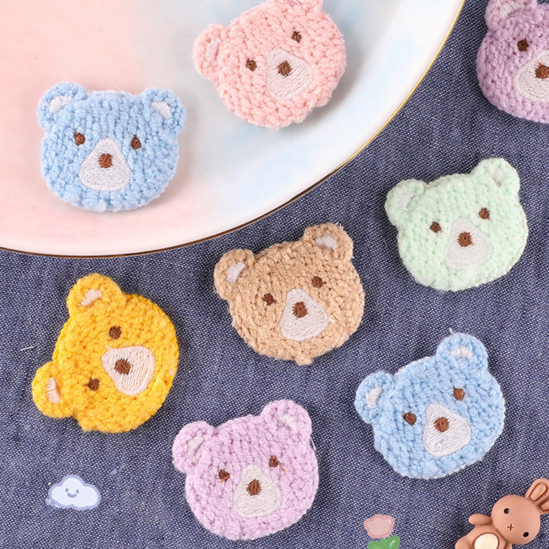 Bear Embroidered Patches,super Cute Kids Teddy Bear Patch,kids ...