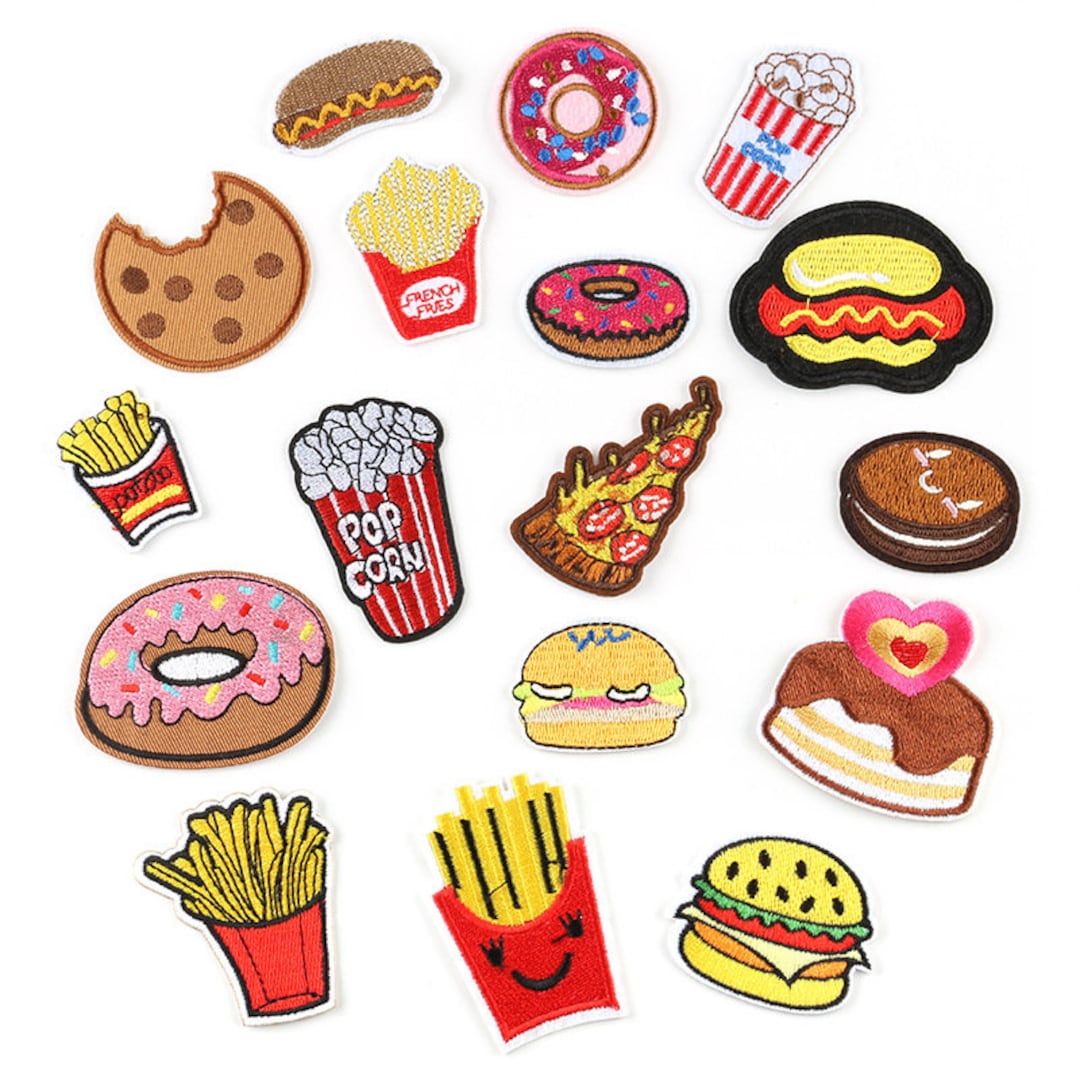 Embroidered Food Iron On/sew on Patch,chocolate Cookie Adornment ...