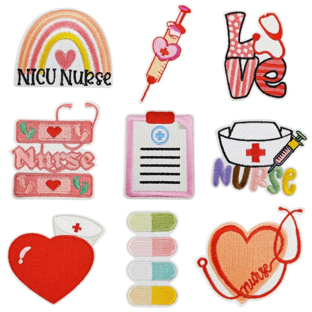 Nurse Applique Patch,nurse Kit Iron on Patch,nurse Gift Embroidery ...