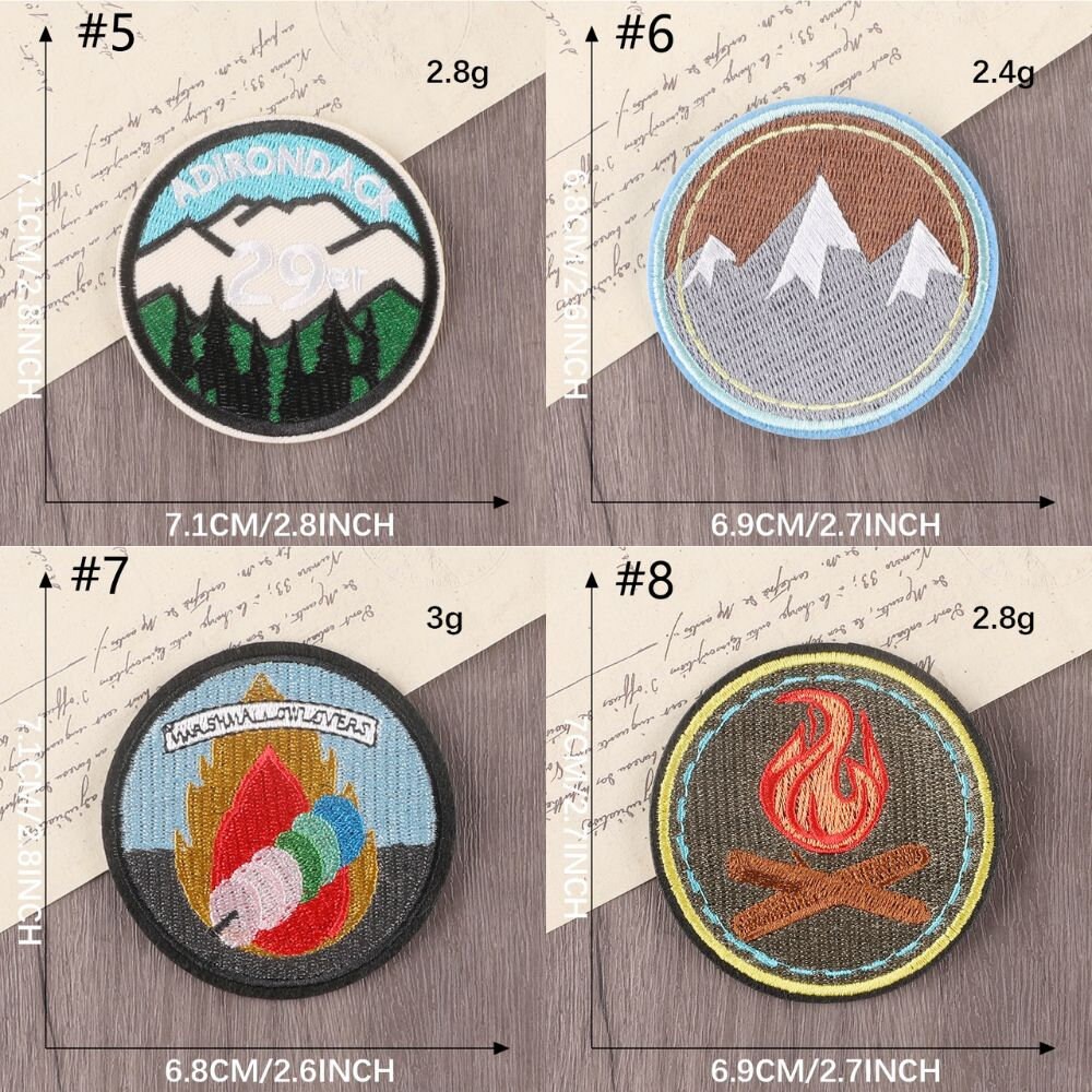 Round Popular Patches,outdoor Adventure Animals Patch, Nature Space ...
