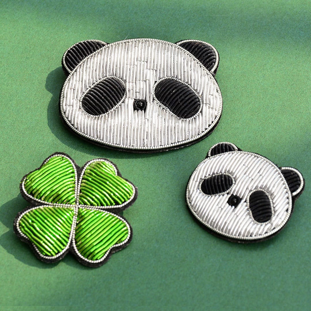 Cute Adorable Panda Brooch Patch Cartoon Pin Clothing Accessory Couple ...
