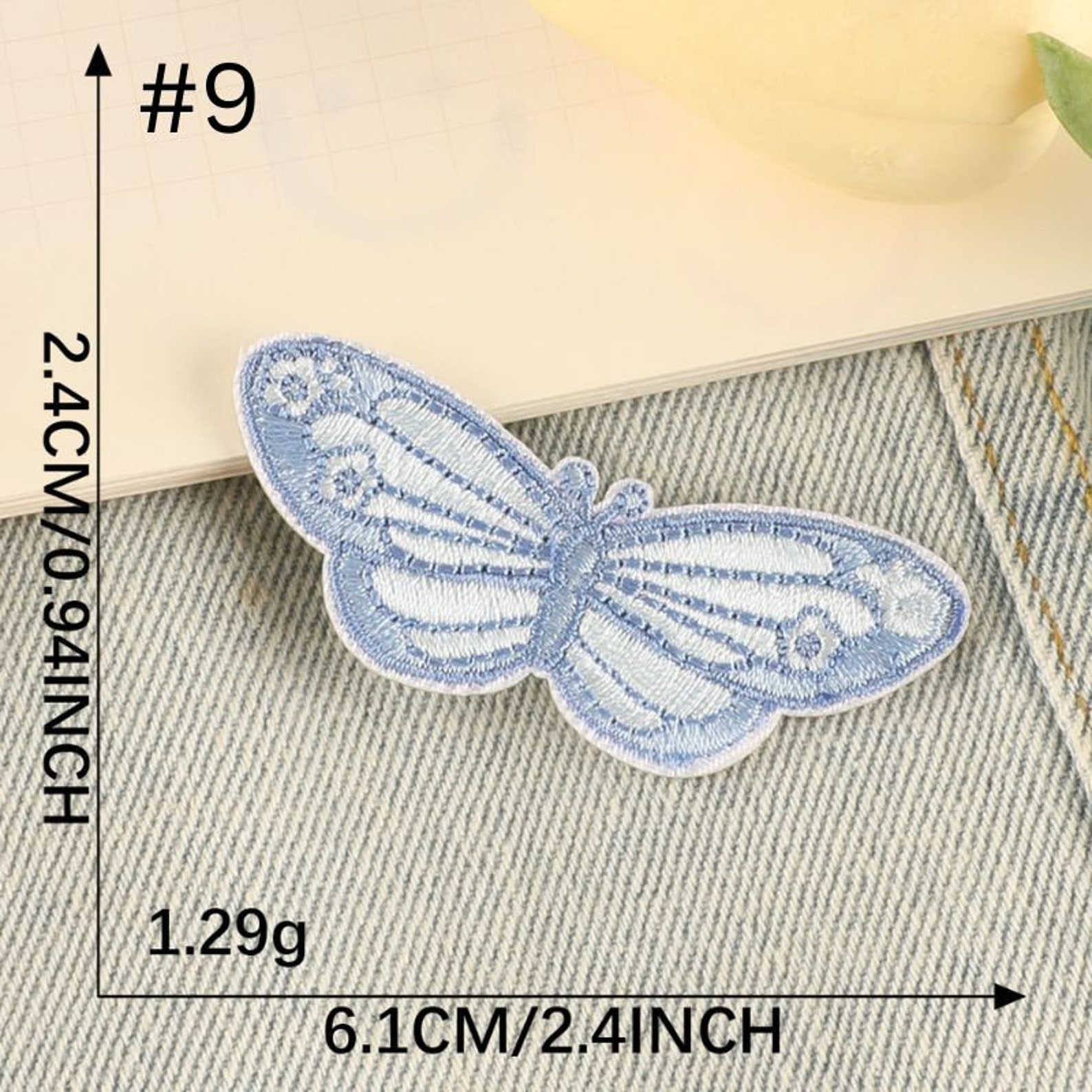 Butterfly Embroidered Patches,colorful Applique DIY Patch,self Adhesive ...