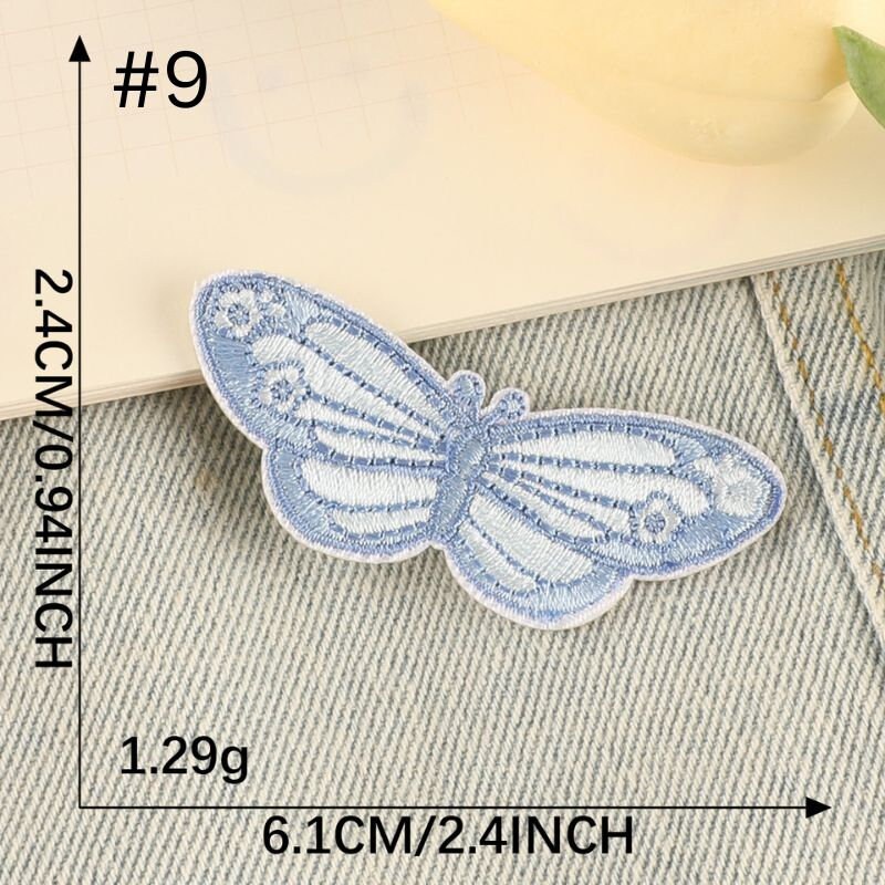 Butterfly Embroidered Patches,colorful Applique DIY Patch,self Adhesive ...
