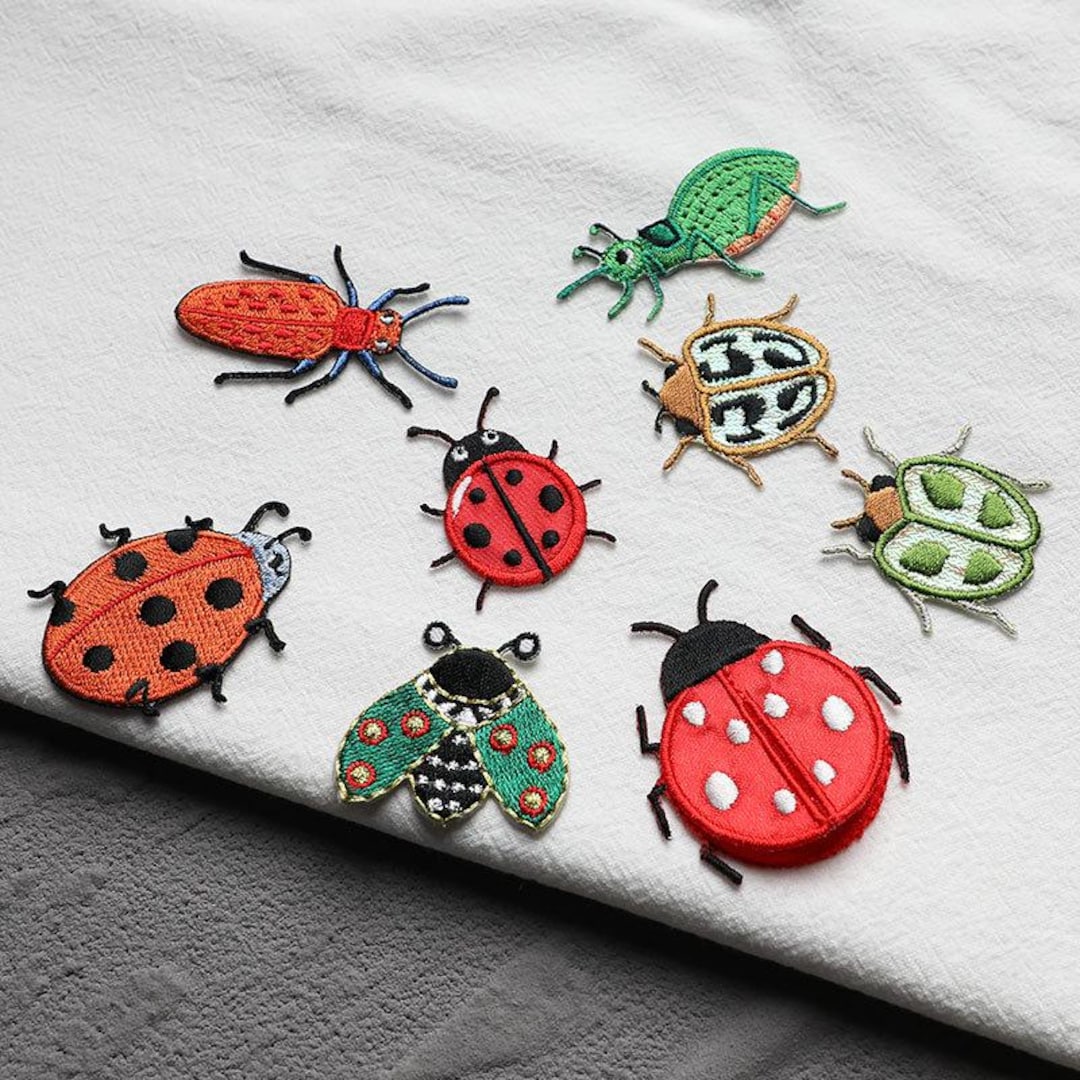 Insect Patch Embroidery Self Adhesive Patch,ladybird Patch,scarab Patch ...