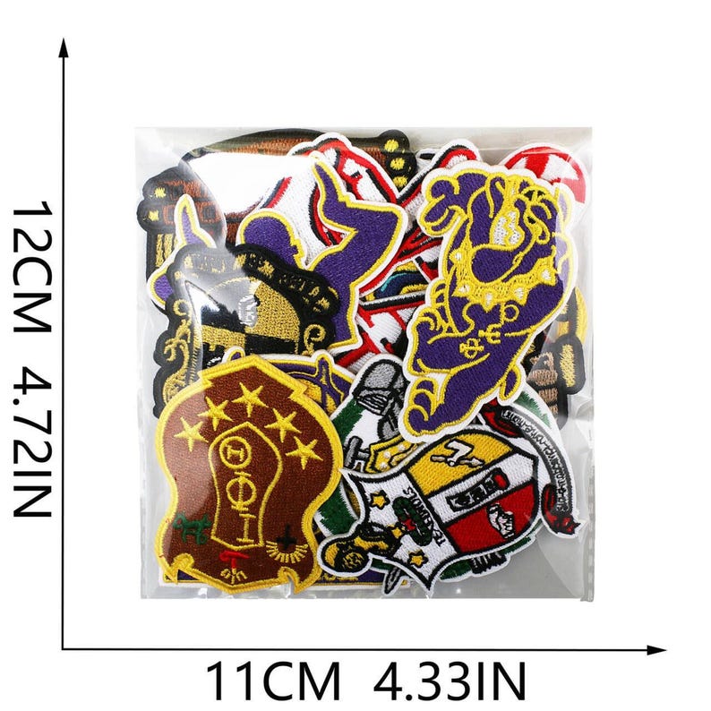 Greek Letters Patch,embroidered Iron on Applique Fraternity Patches ...