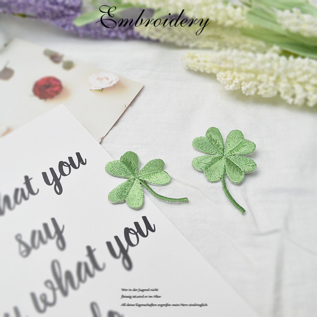 Four Leaf Clover Patch,lucky Clover Patch,diy Embroidery Decorative ...