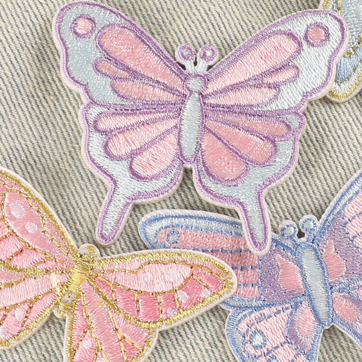 Butterfly Embroidered Patches,colorful Applique DIY Patch,self Adhesive ...