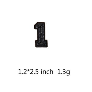 Black Number Beaded Embroidered Patch,sew on Patch Applique Diy Number ...