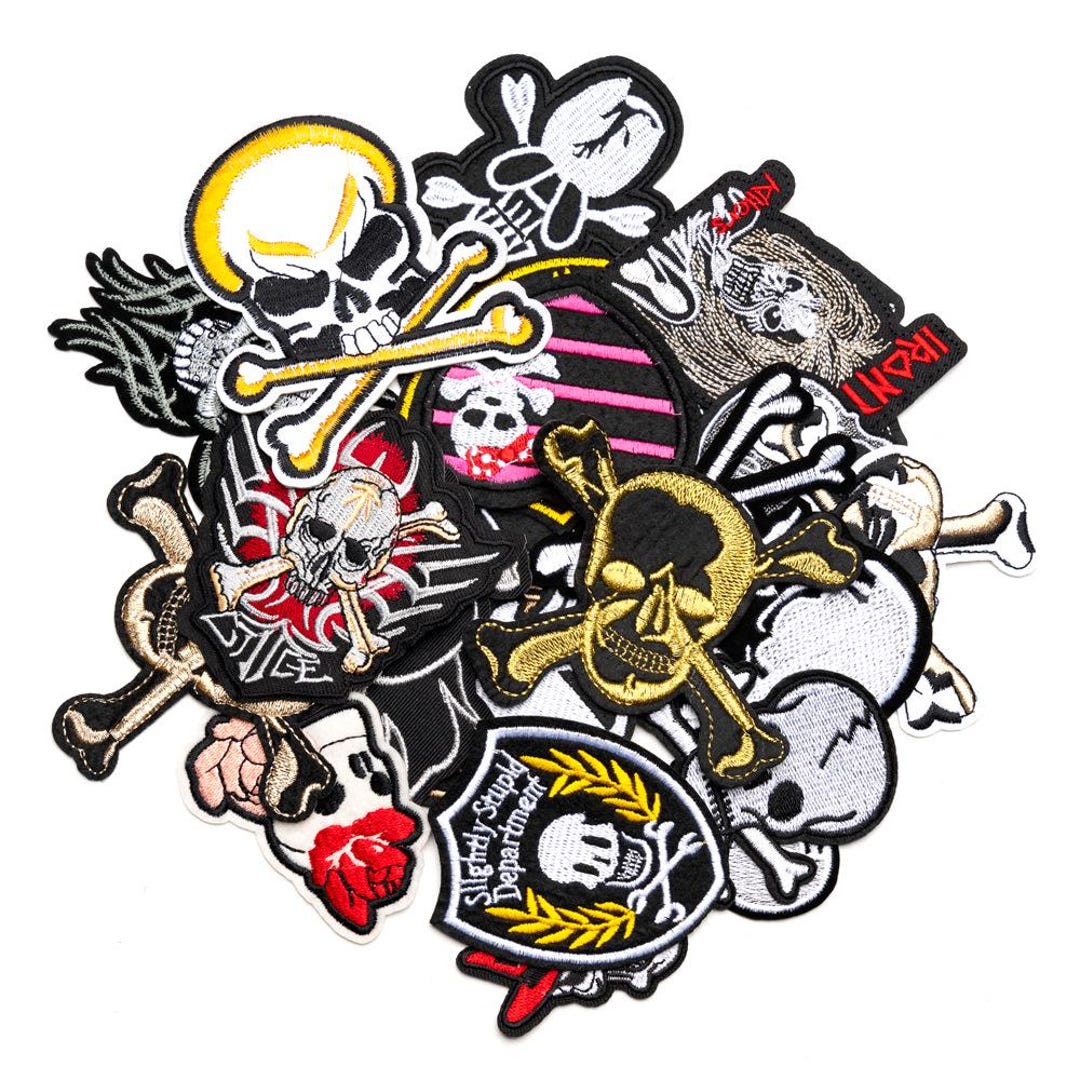 Skull Patches,skull and Crossbones Embroidered Patch,western Patches ...