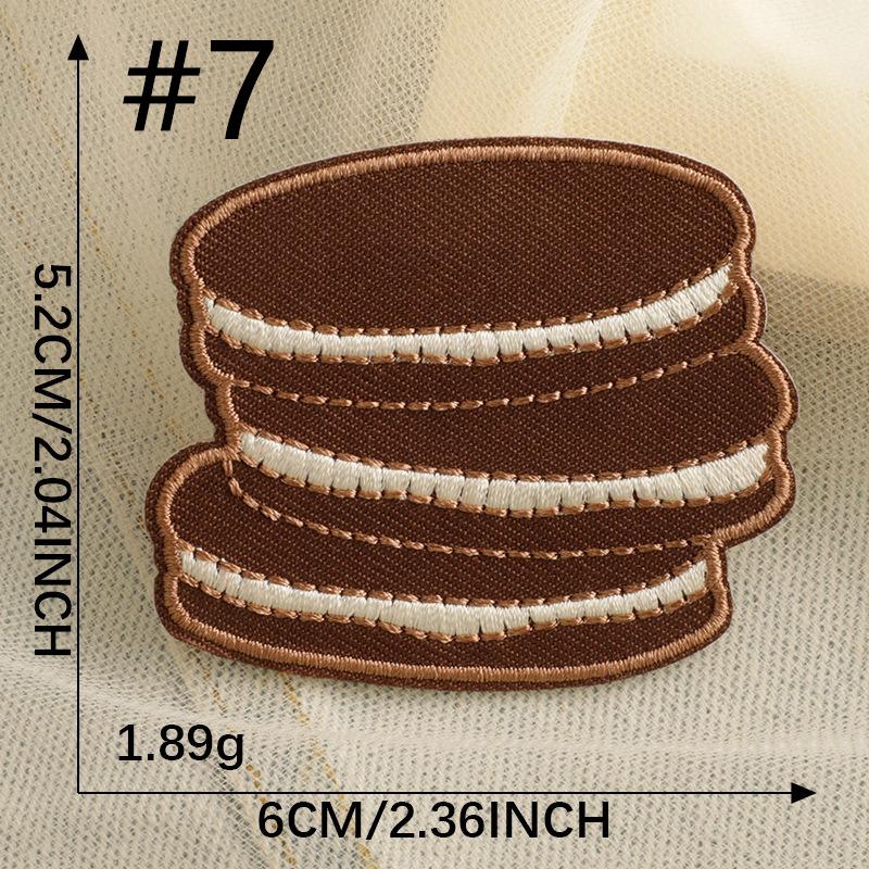 Biscuit Embroidered Patches,cute Cartoon Biscuit Patch,food Patch ...