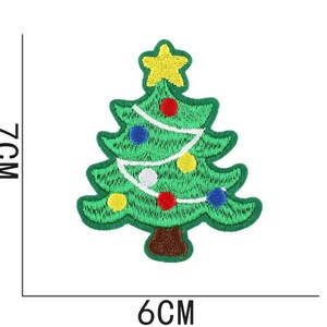 Christmas Letter Iron on Patch, Christmas Hat Patches,snow Letter ...