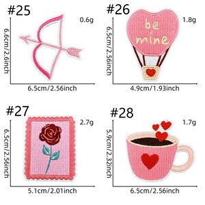 Pink Valentine Day Patch,love Heart Patch,bear Patch,xoxo Patch,rainbow ...