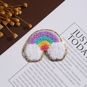 Rainbow Chenille Patch,flower Patch,star Patch,heart Applique Patch ...