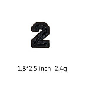 Black Number Beaded Embroidered Patch,sew on Patch Applique Diy Number ...
