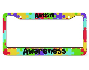 Autism Awareness License Frame - Etsy