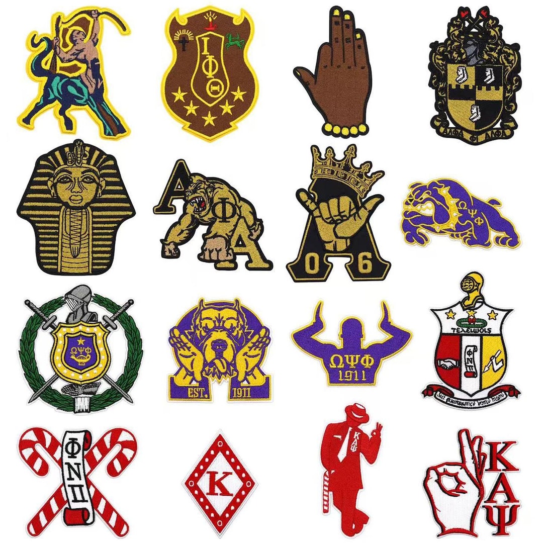 Greek Letters Patch,embroidered Iron on Applique Fraternity Patches ...
