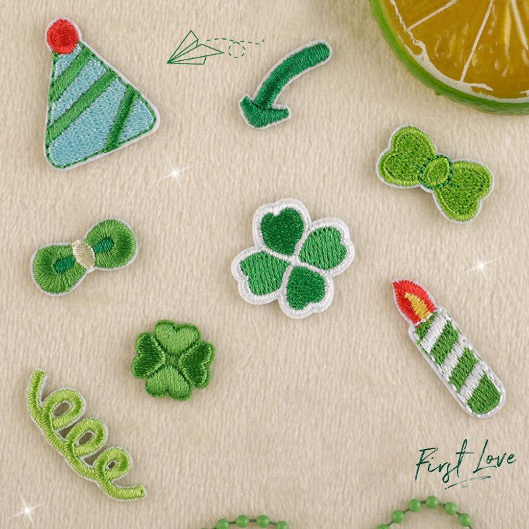 Four Leaf Clover Patch,bowknot Patch,green Lucky Patches,iron on ...