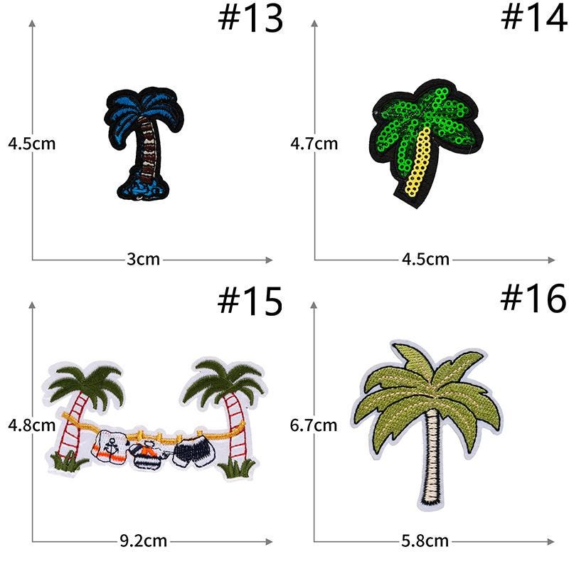 Palm Tree Patch,coconut Tree Embroidery Patch,beach Sequin Patches ...