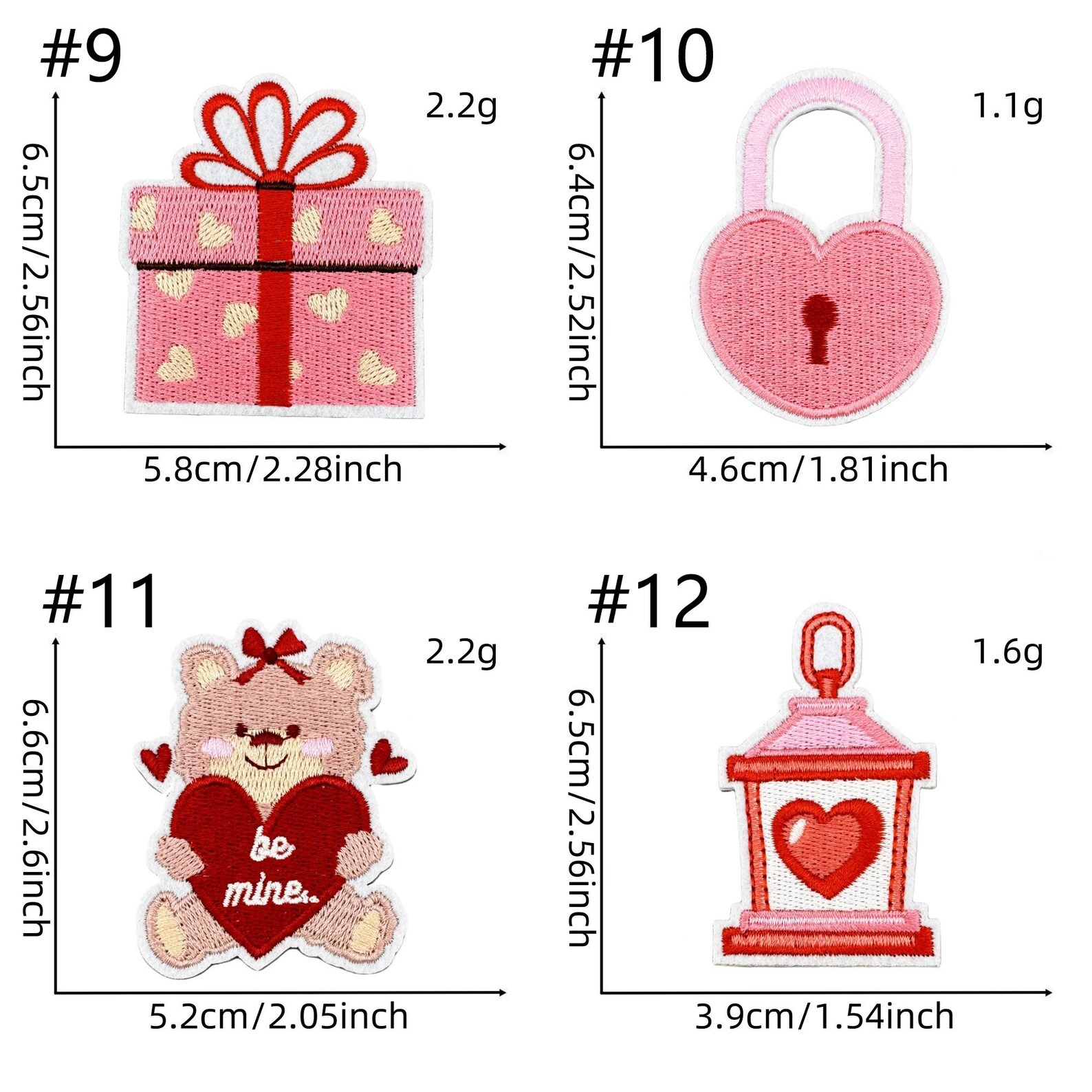 Pink Valentine Day Patch,love Heart Patch,bear Patch,xoxo Patch,rainbow ...
