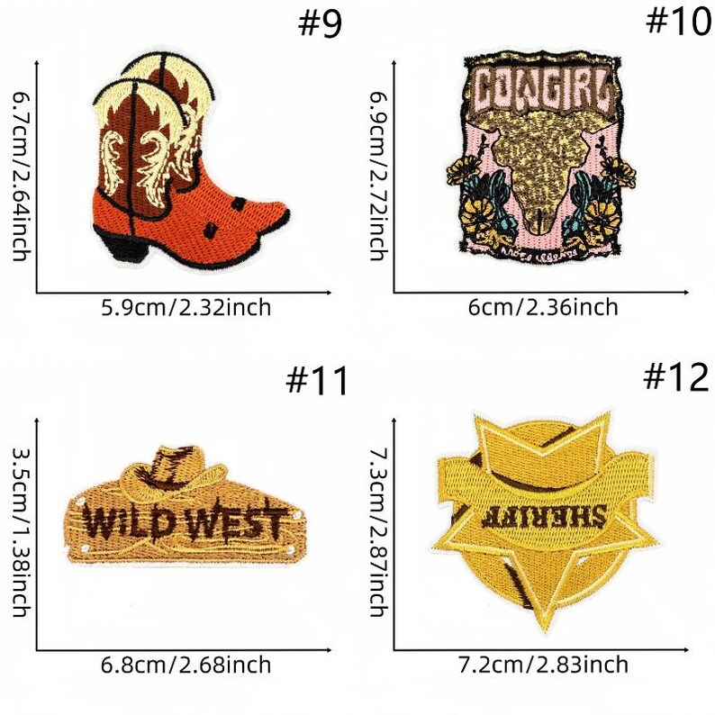 Cowboy Rider Patch,cowboy Hat Patch,cowboy Boot Patch,embroidered Patch ...