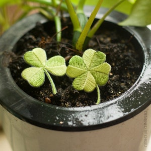 Four Leaf Clover Patch, Embroidered Clover Patch, Lucky Clover Patch ...