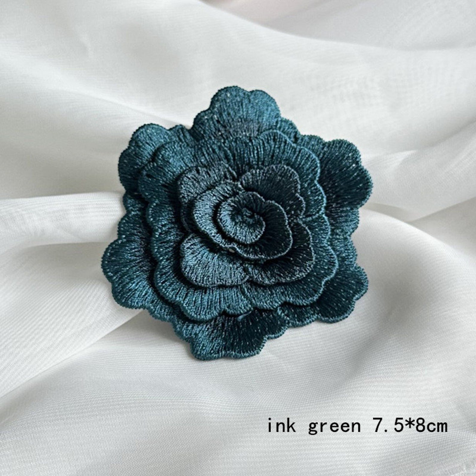 Embroidered Rose Patches,flower Applique Decorating Floral Patch for ...