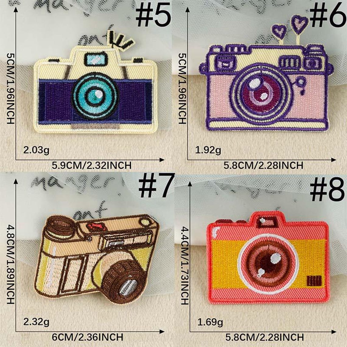 Camera Patches,vintage Camera Embroidered Patch,retro Camera Iron on ...