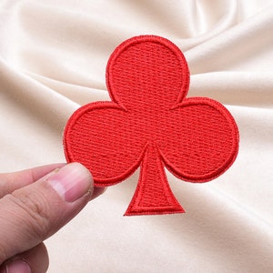 A Set of Poker Card Symbol Embroidery Iron on Patches, Playing Cards ...