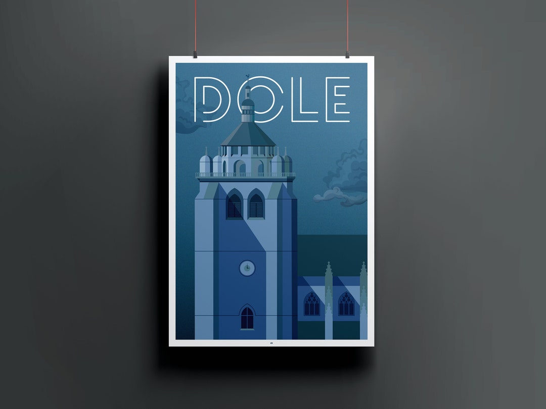 DOLE - Jura - Poster of the Collegiate Church - Etsy