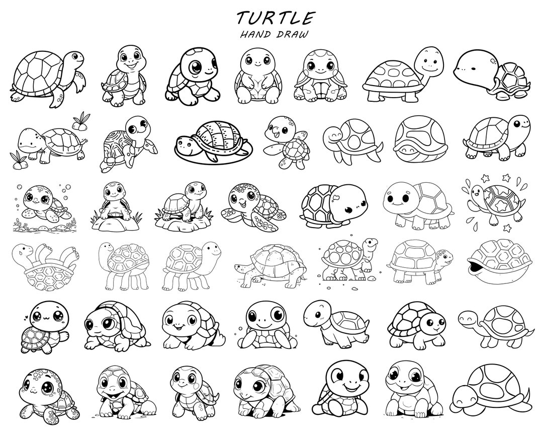 Turtle Svg Bundle, Cute Sea Turtle Svg, Sea Turtle Svg, Baby Turtle Svg ...