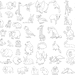 700 File, Animal Doodle Bundle SVG, Animal Hand Drawn Svg, Animal ...