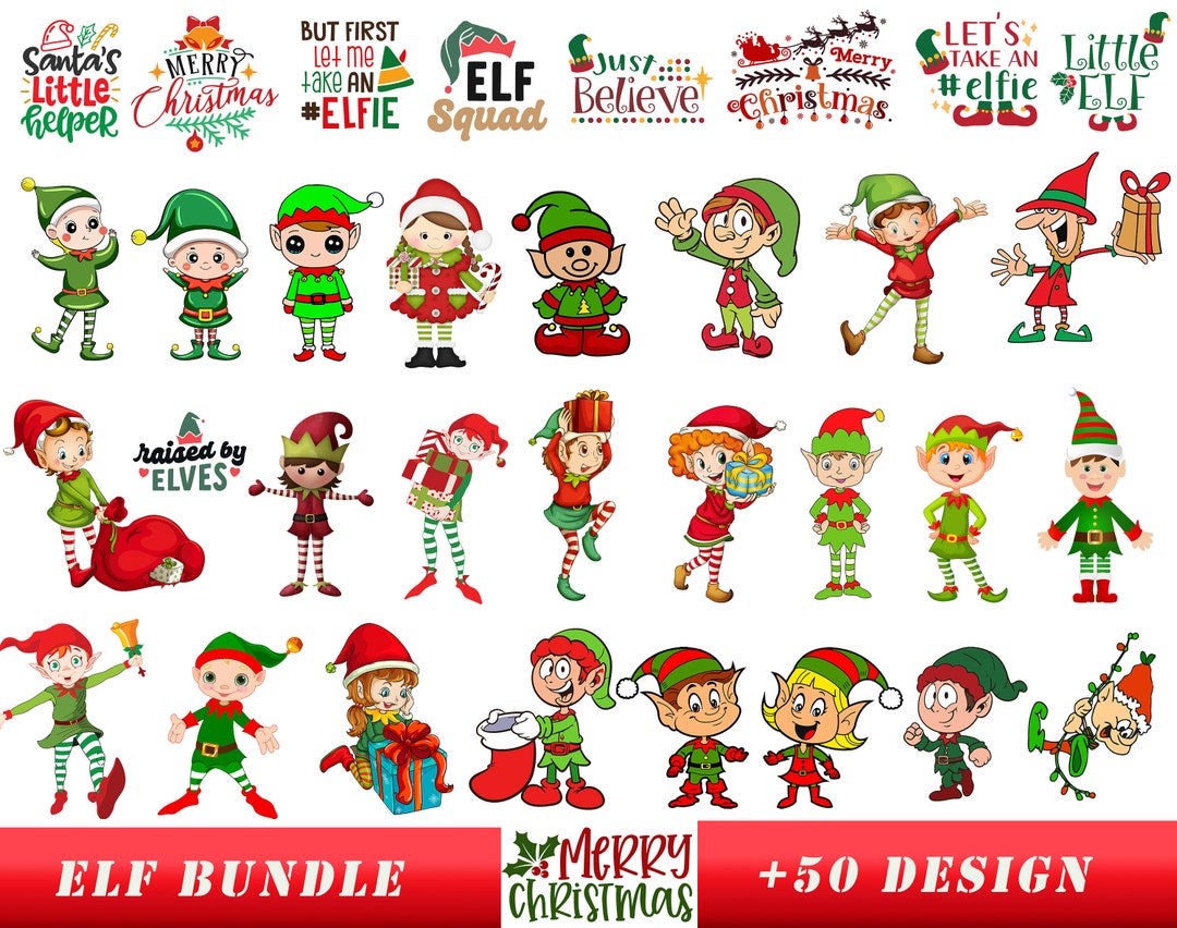 Christmas Elf SVG, Elf Svg, Elf Clipart, Christmas Svg, Christmas Elves ...