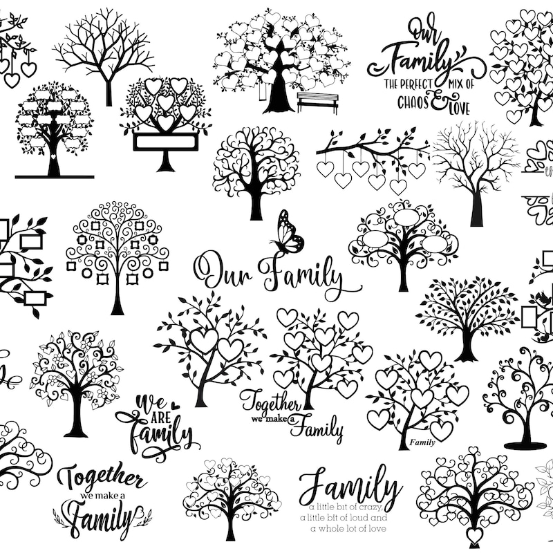 Family Tree Svg - Etsy