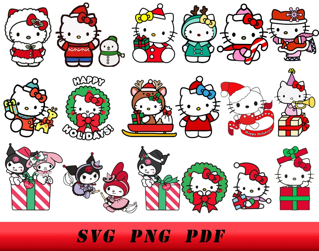 Kawaii Kitty Svg Cat Svg Christmas Cats Bundle Svg Png - Etsy Canada