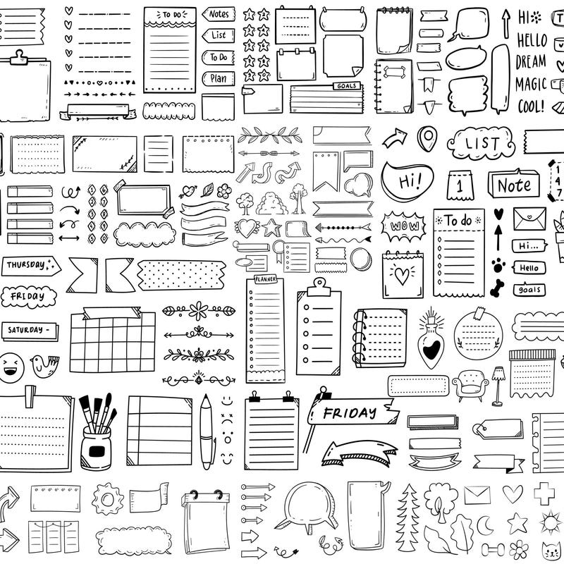 Doodle sticky note - Etsy Schweiz