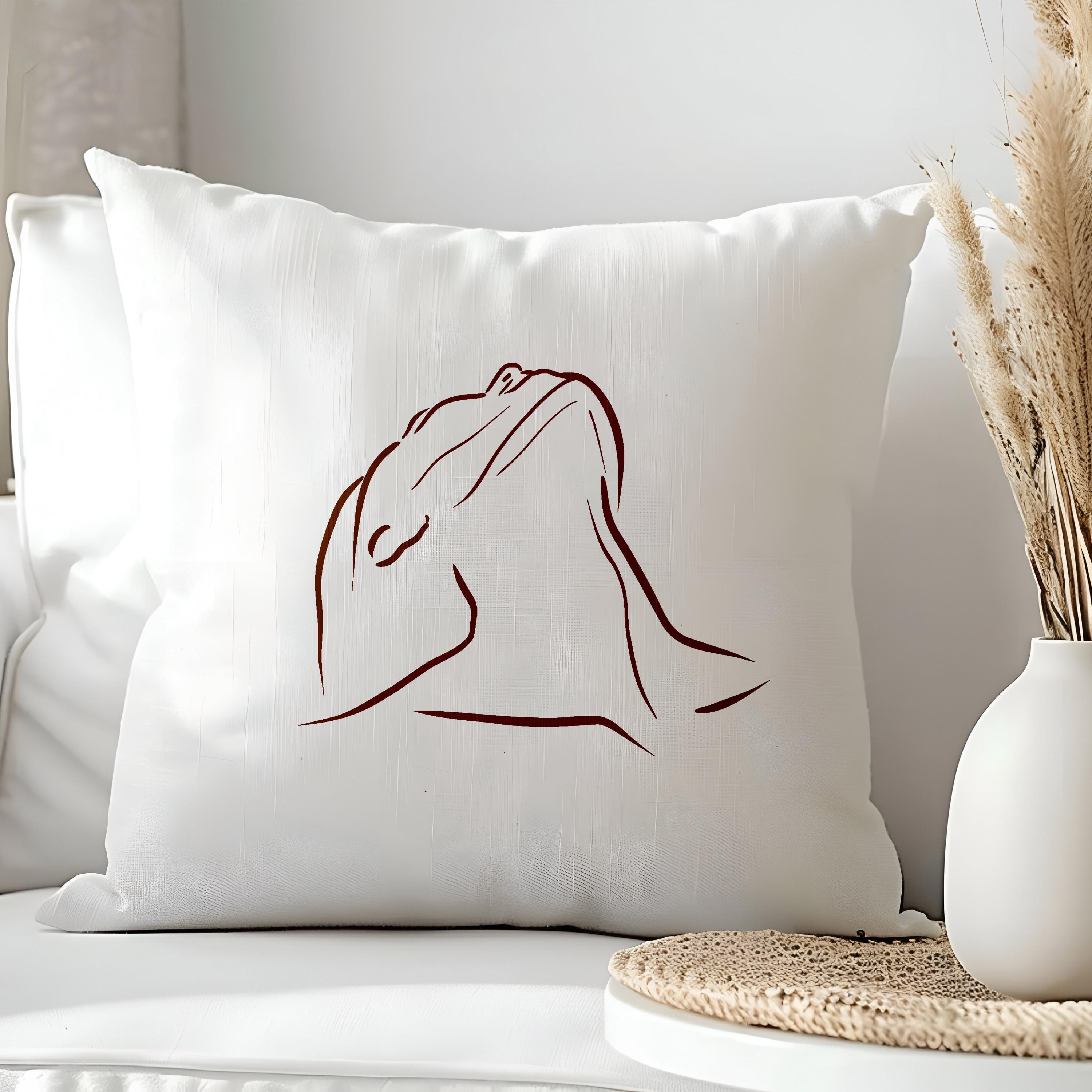 Woman Line Art Embroidery Designs, African Woman Embroidery Design ...