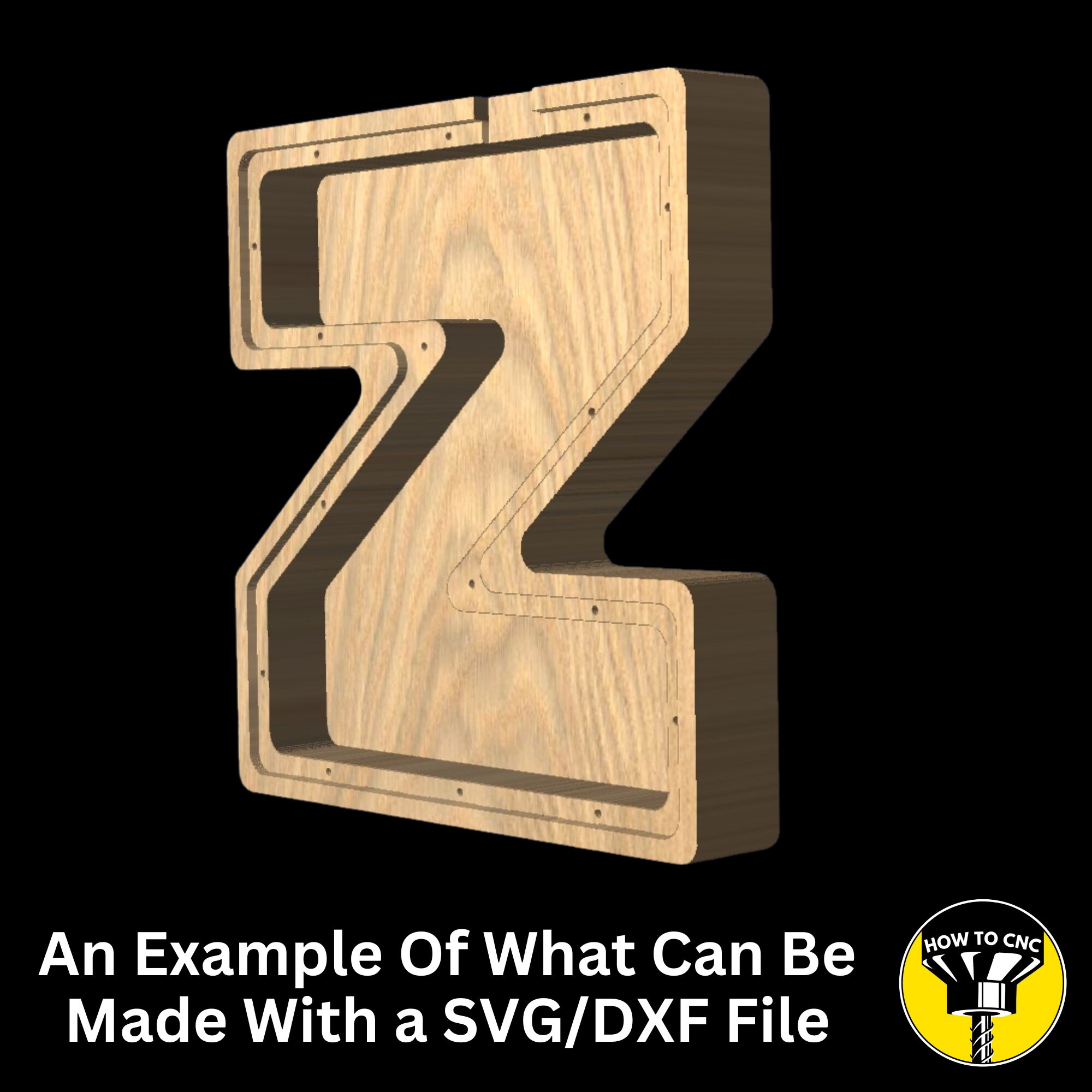 Letter Z Money Box Cnc File Money Box SVG Money Box DXF - Etsy