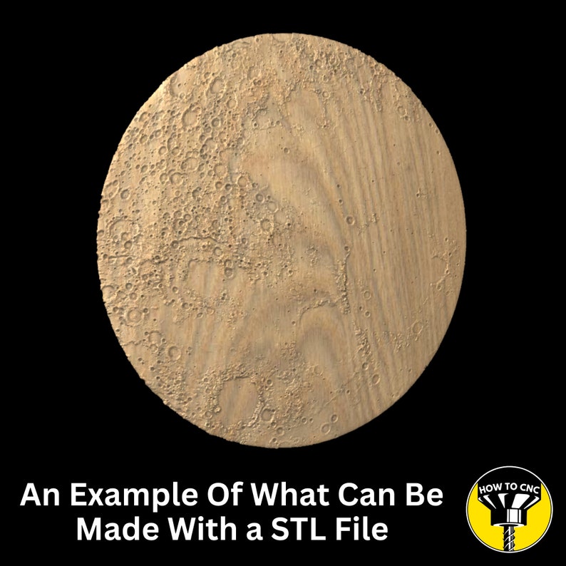 3D Dome Moon STL File, CNC Wall Decor (digital Download) - Etsy