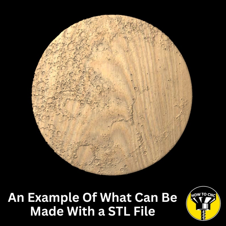 3D Dome Moon STL File, CNC Wall Decor (digital Download) - Etsy