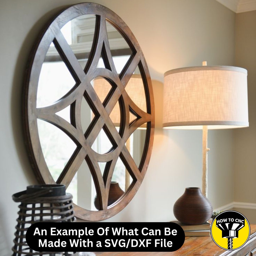 Mirror Frame SVG, Mirror SVG File Vector for Cnc Router Machine, Mirror ...