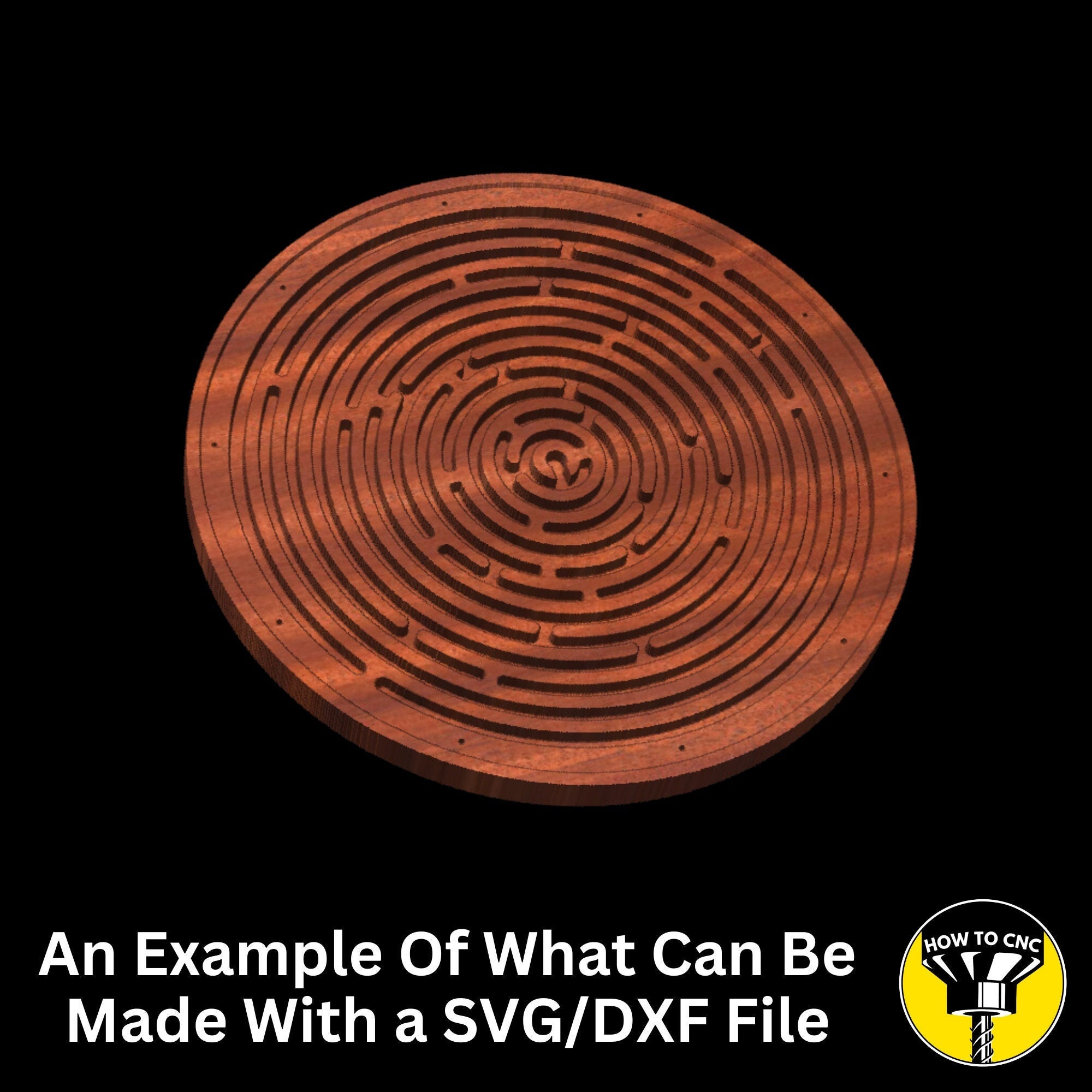 CNC Maze SVG File, Cnc Maze DXF File, Handheld Maze Cnc File, Wooden ...