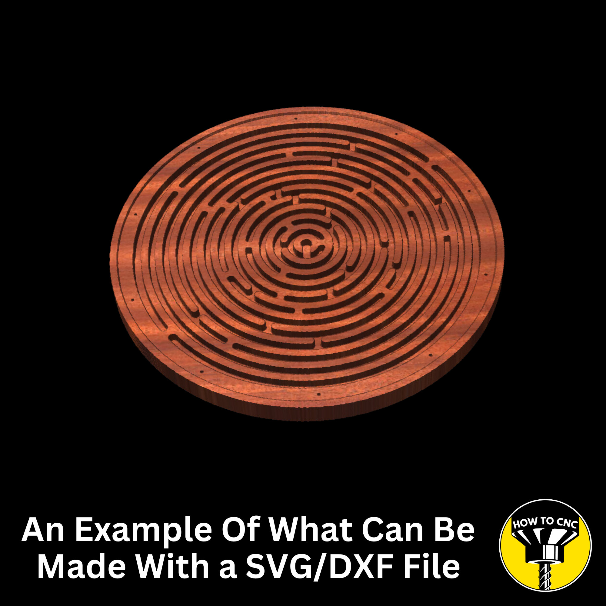 CNC Maze SVG File, Cnc Maze DXF File, Handheld Maze Cnc File, Wooden ...