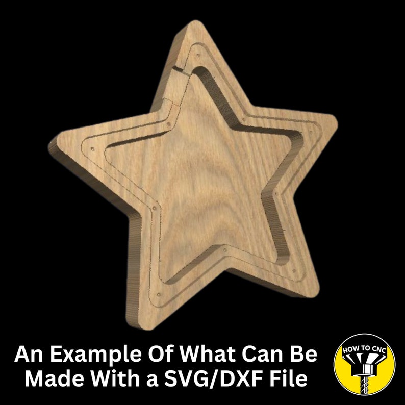 Star Money Box CNC File Money Box SVG Money Box DXF File - Etsy