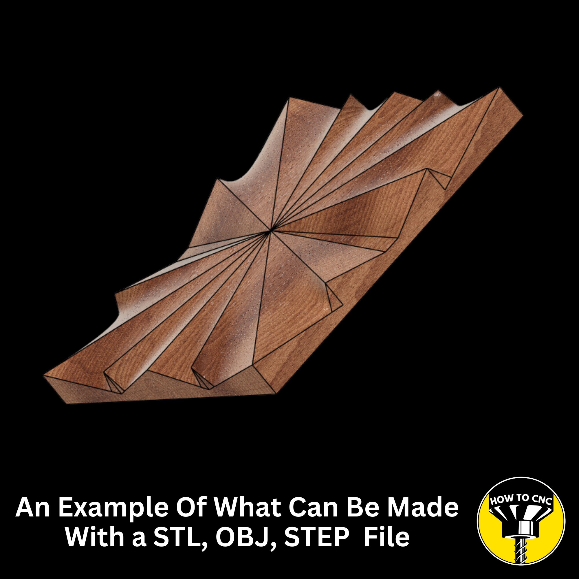 Clock STL File, Geometric Clock CNC Router File, Clock File for CNC ...