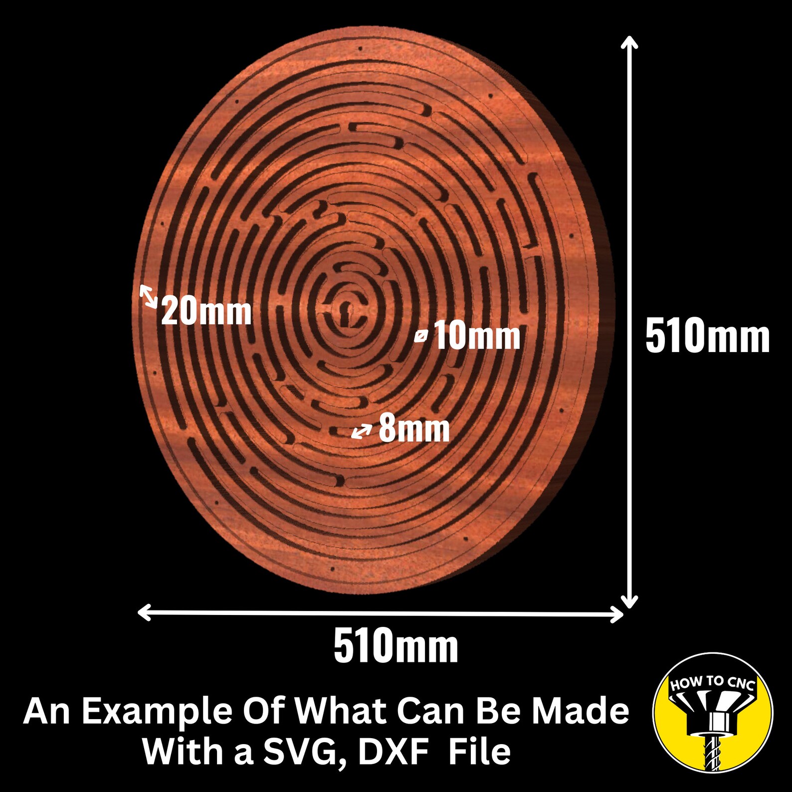 CNC Maze SVG File, Cnc Maze DXF File, Handheld Maze Cnc File, Wooden ...