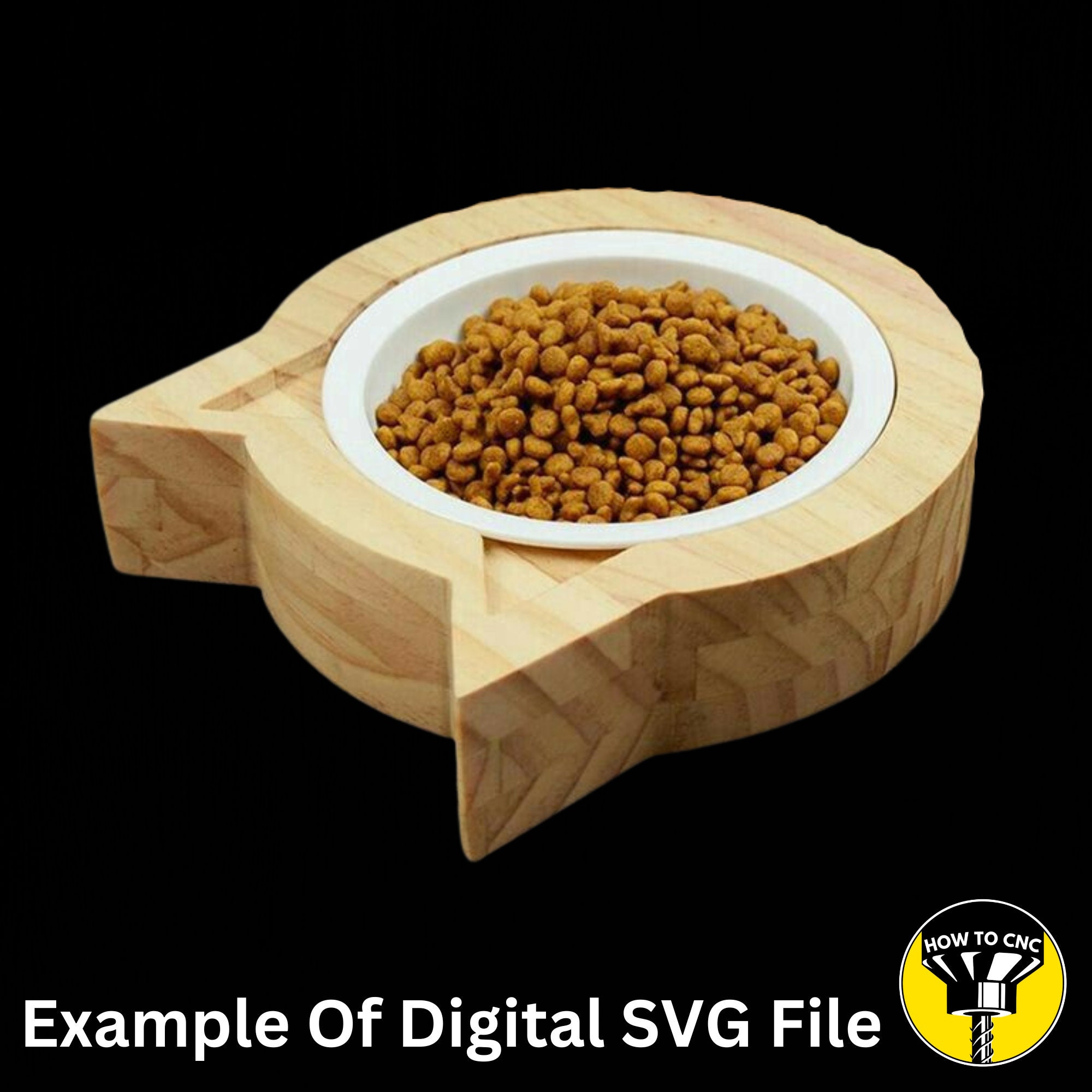 Cat Bowl SVG, Cat Bowl DXF, Cat Bowl Ai, Cat Bowl EPS, Cat Bowl Router ...