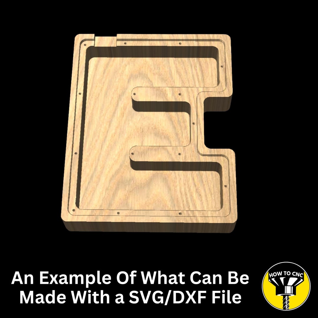 Letter E Money Box Cnc File, Money Box SVG, Money Box DXF File, Kids ...